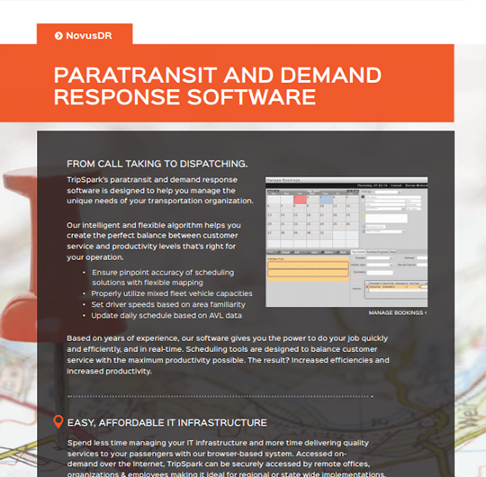 Paratransit Dispatch & Scheduling Software